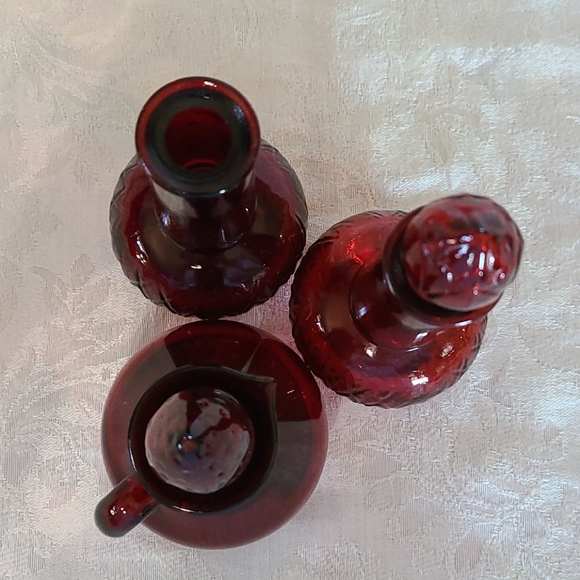 Vintage | Accents | Vtg Ruby Red Perfume Bottles | Poshmark